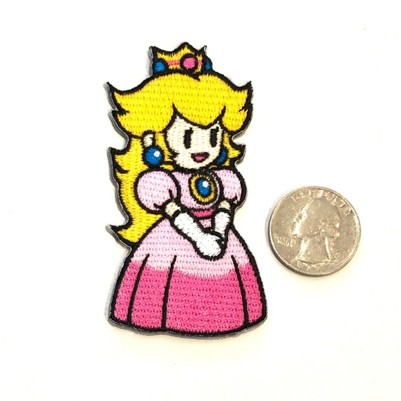 Accessories | Mario Brothers Patch Iron On Peach Video Game Diy | Poshmark